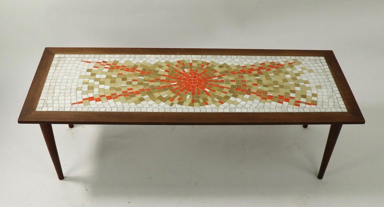 Mosaic Tile Top Coffee Table at 1stDibs
