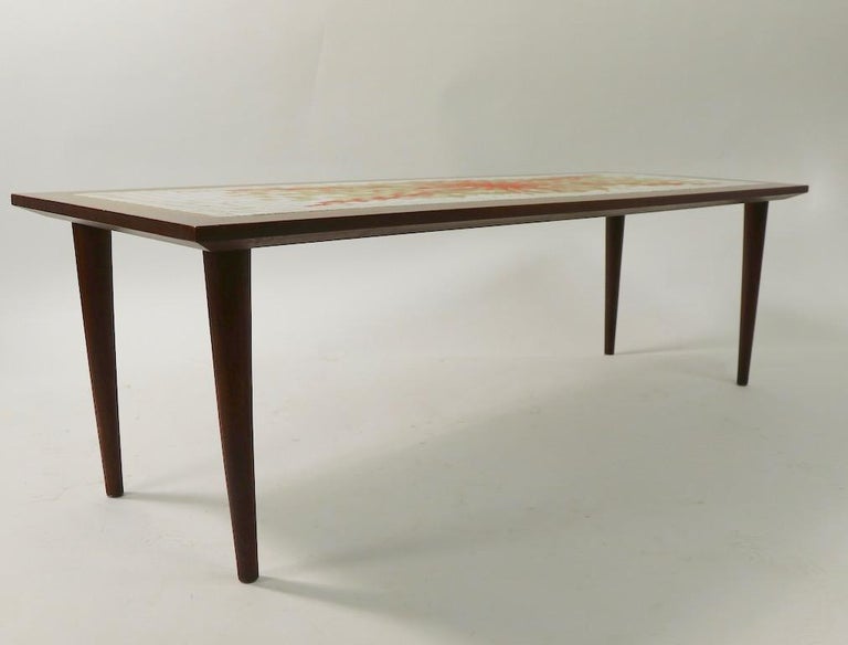 Mosaic Tile Top Coffee Table at 1stDibs