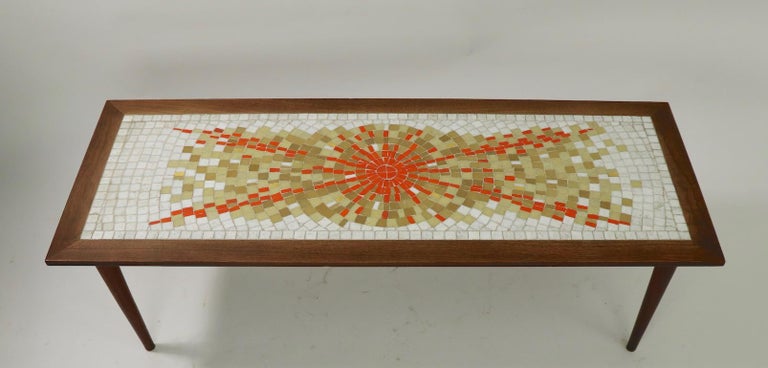 Mosaic Tile Top Coffee Table at 1stDibs