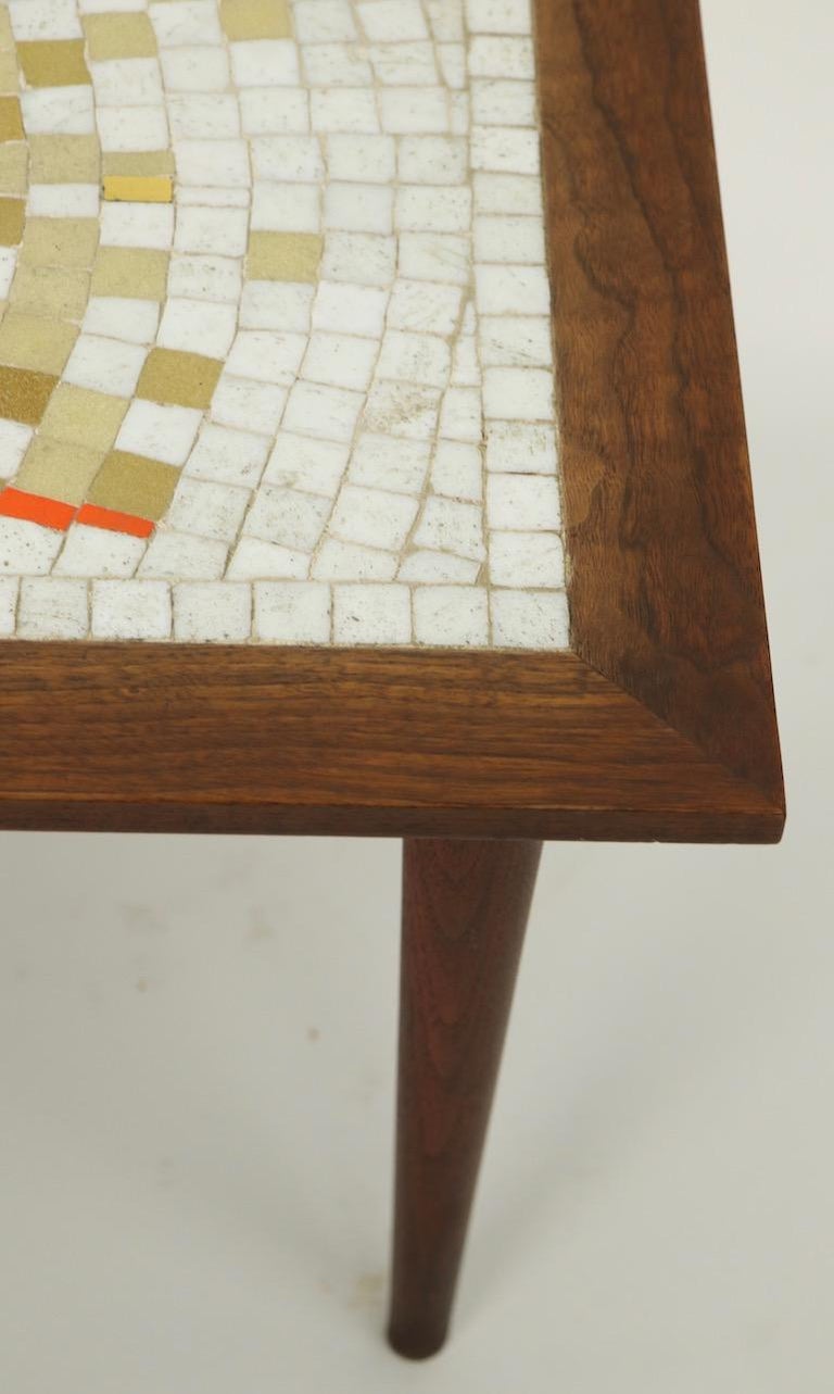 Mosaic Tile Top Coffee Table at 1stDibs