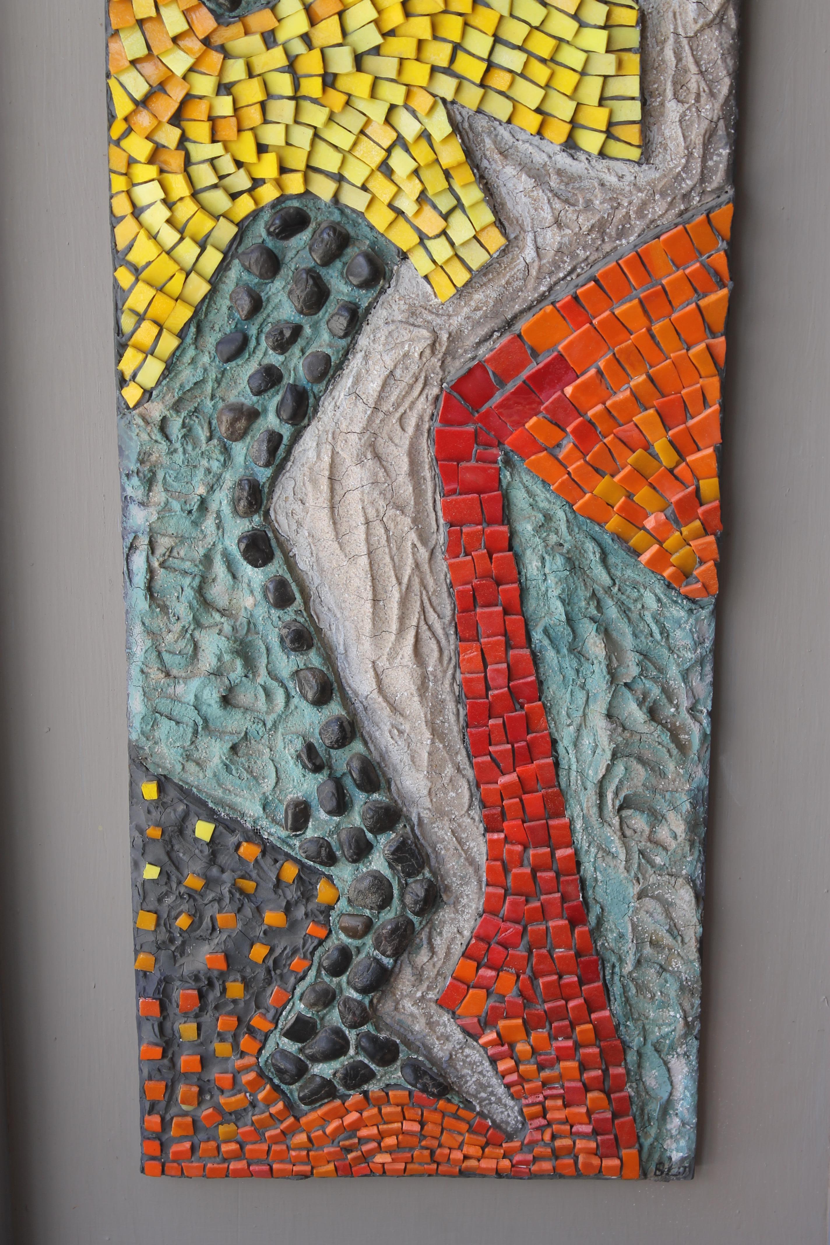 Mosaic Wall Sculpture by Beverly Lacy Taylor at 1stDibs