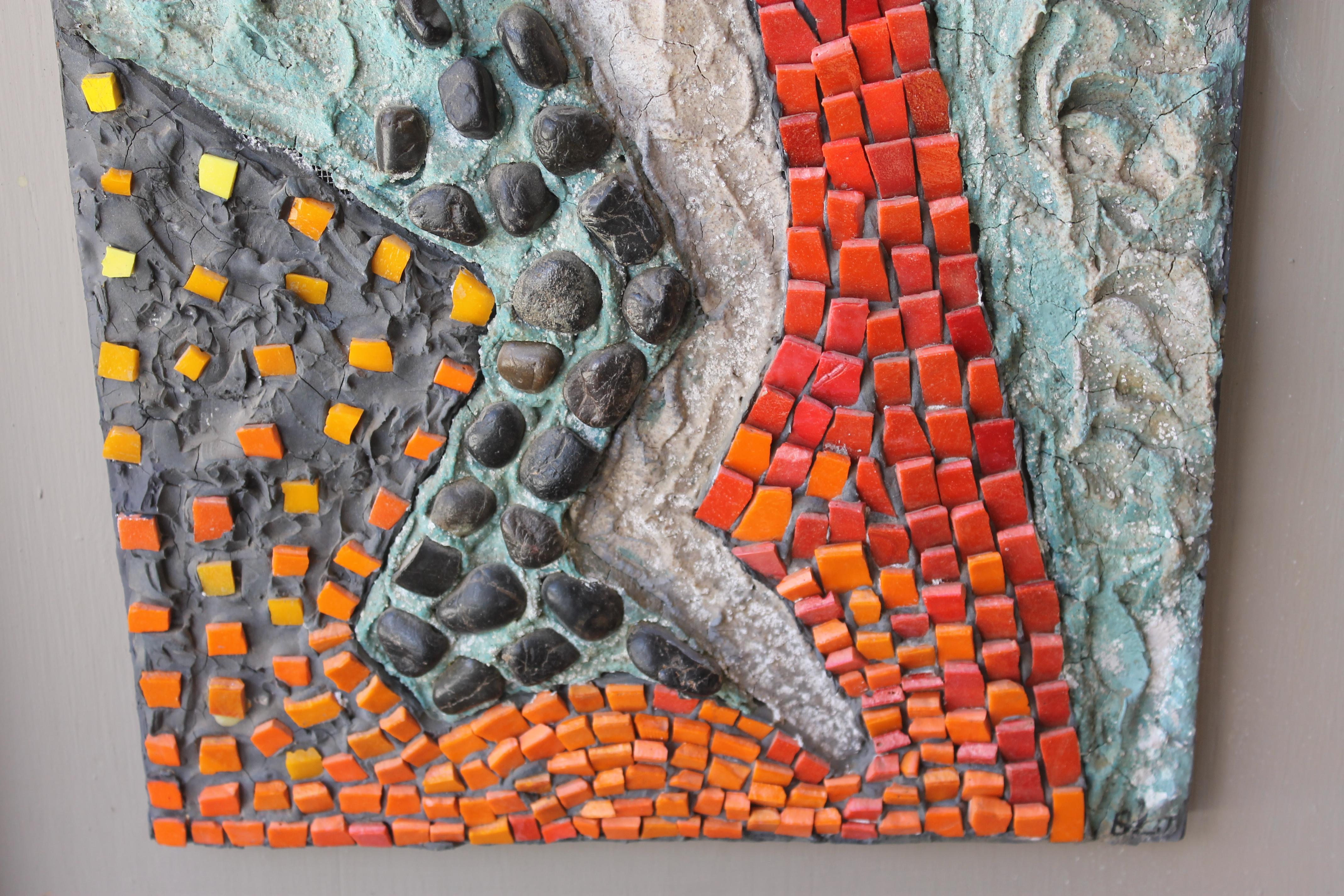 Mosaic Wall Sculpture by Beverly Lacy Taylor at 1stDibs