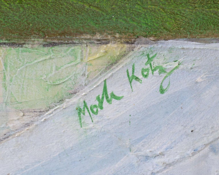 Mosche Katz Signed Oil on Canvas Abstract Painting of Nudes For Sale at ...