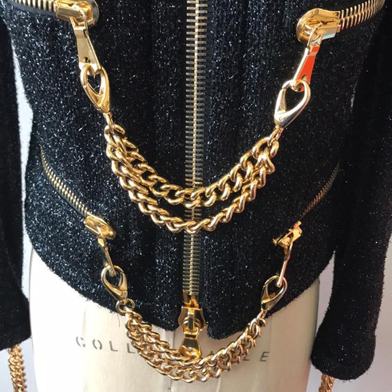 Moschino 30 Years Limited Edition Jacket Chains For Sale at 1stDibs
