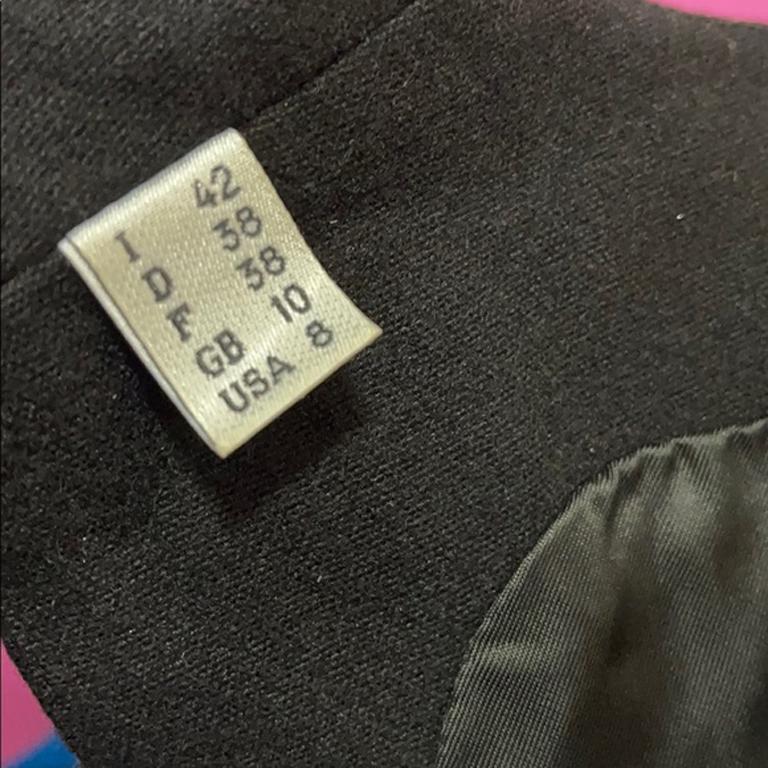 Moschino Black Wool Safety Pin Vest For Sale at 1stDibs