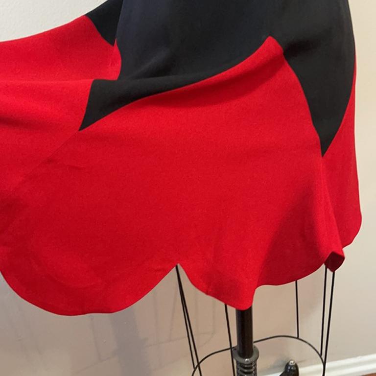 Moschino Cheap and Chic Red Heart Dress For Sale at 1stDibs