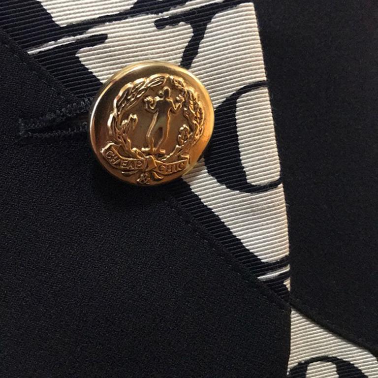 Moschino Cheap and Chic XO Love Jacket For Sale at 1stDibs