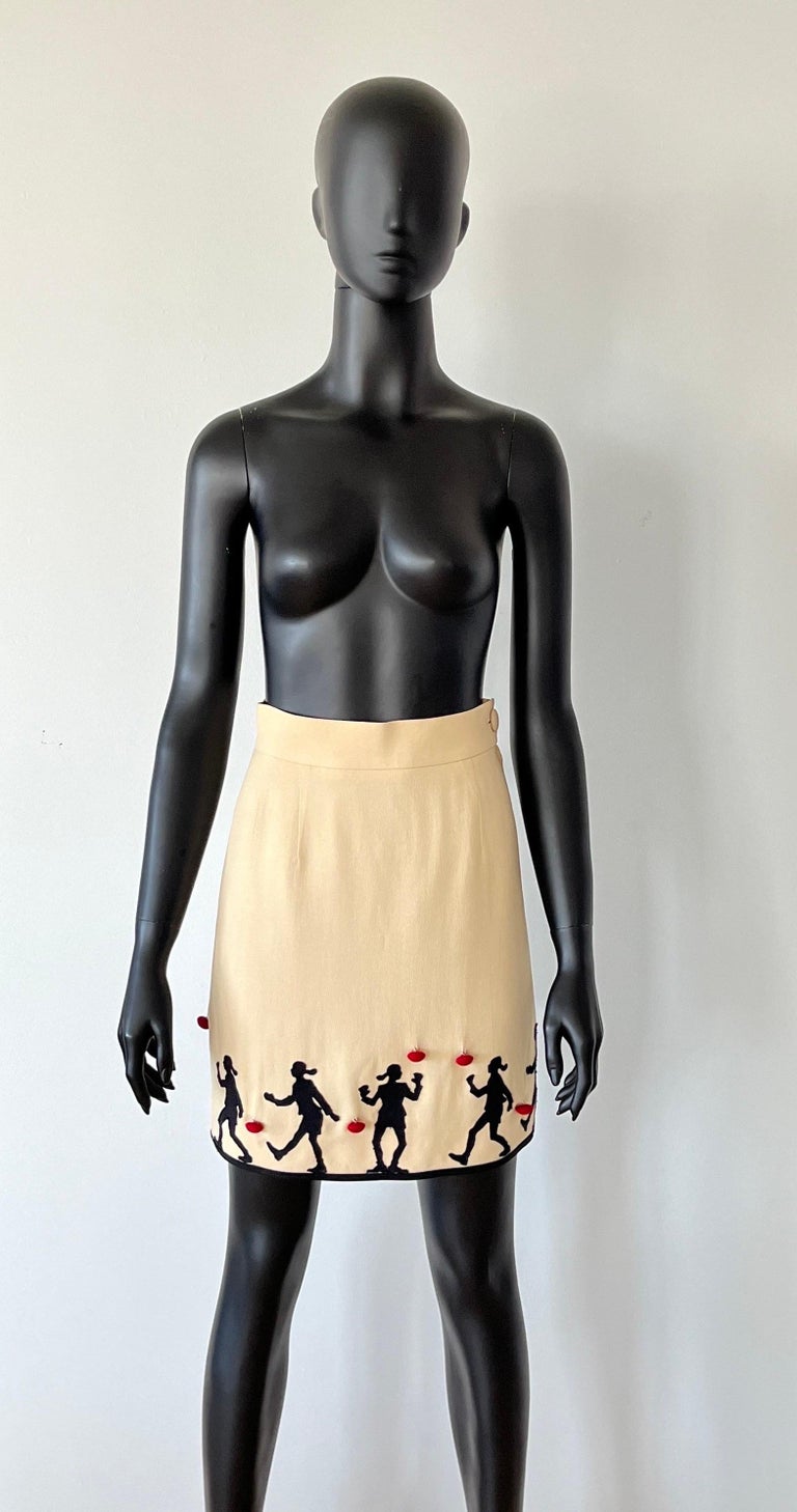 Moschino Cheap and Chic Olive Oil Pencil Skirt- Vintage Icon For Sale ...