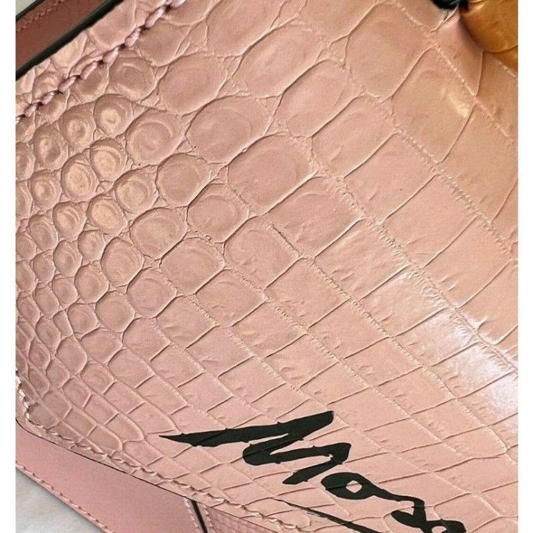 Moschino Couture Jeremy Scott Picasso Ancient Pink Leather Cubism ...