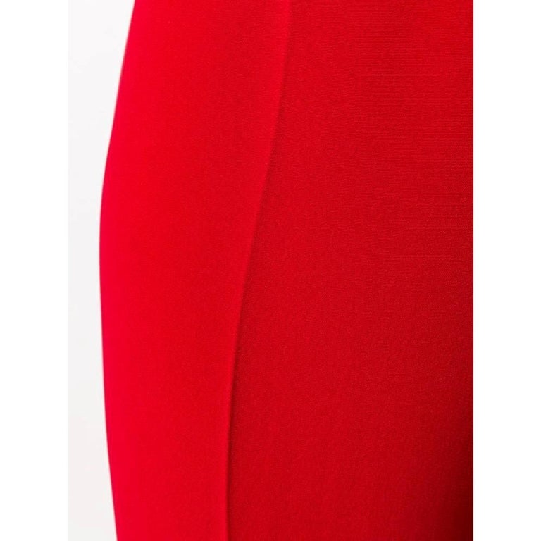 Moschino Couture Vintage red high waist 90s trousers For Sale at 1stDibs