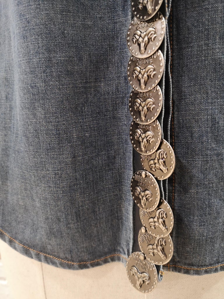 Moschino Denim Shirt For Sale at 1stDibs