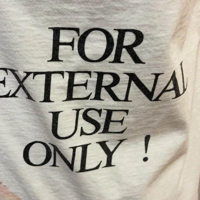 Moschino For External Use Only T-Shirt For Sale at 1stDibs