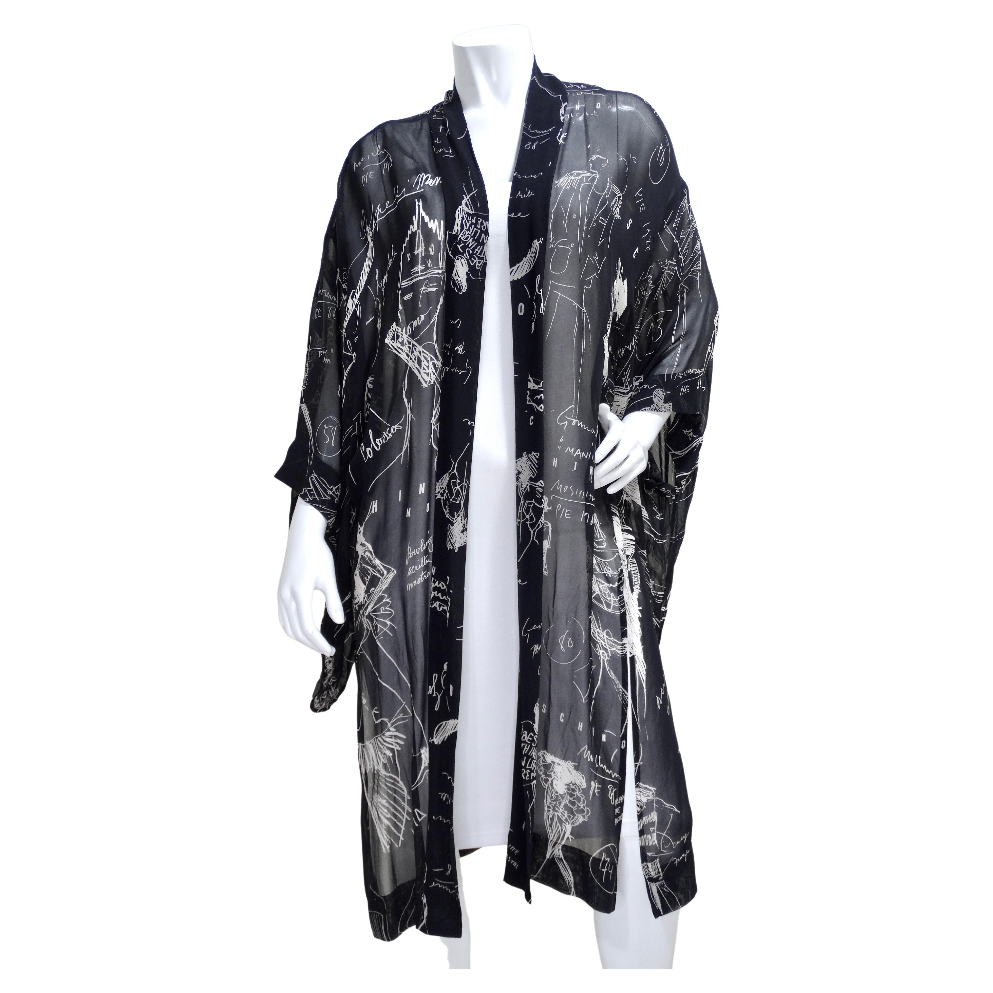 Moschino Graphic Organza Duster For Sale at 1stDibs | organza duster ...
