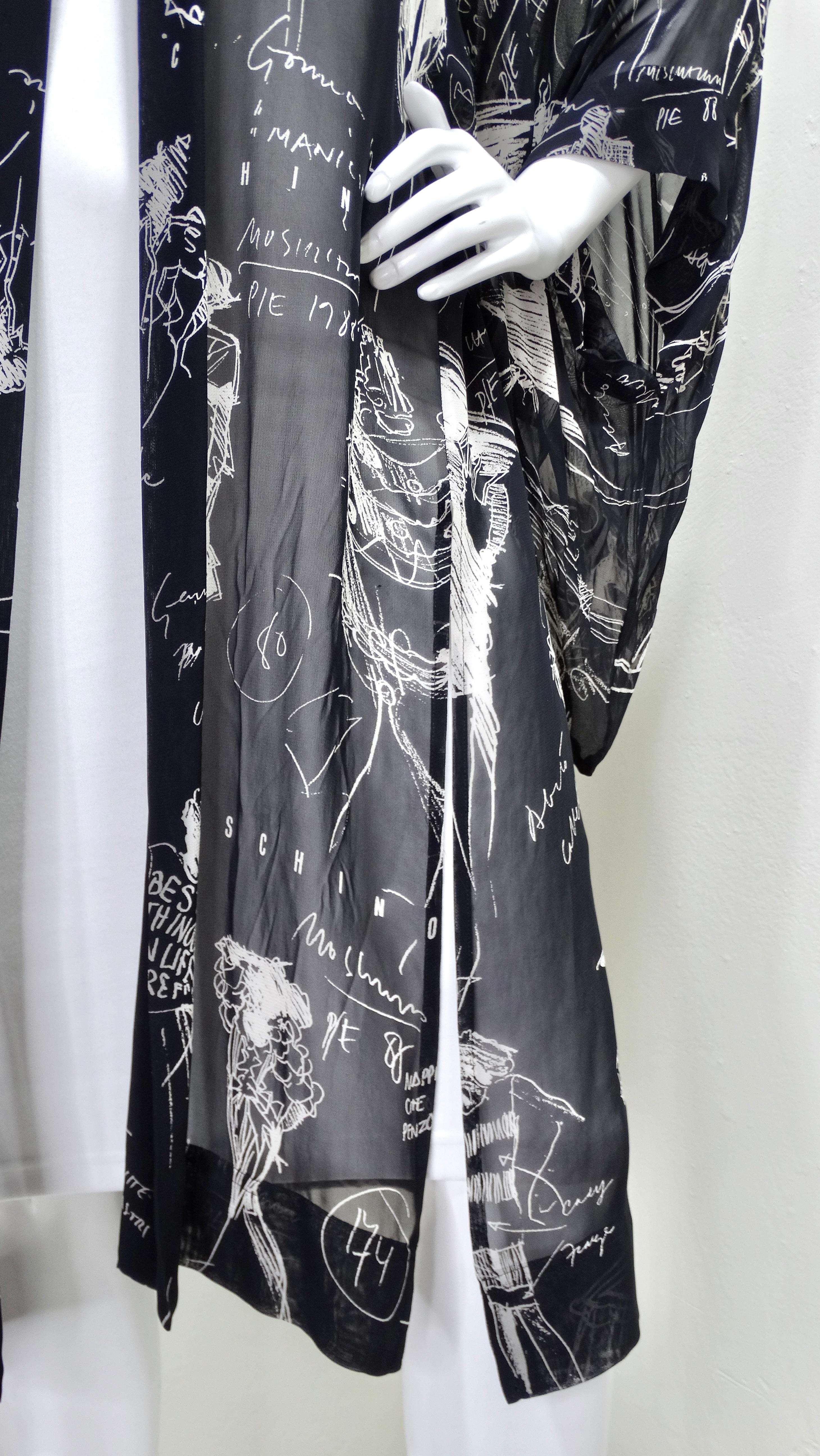 Moschino Graphic Organza Duster For Sale at 1stDibs | organza duster ...