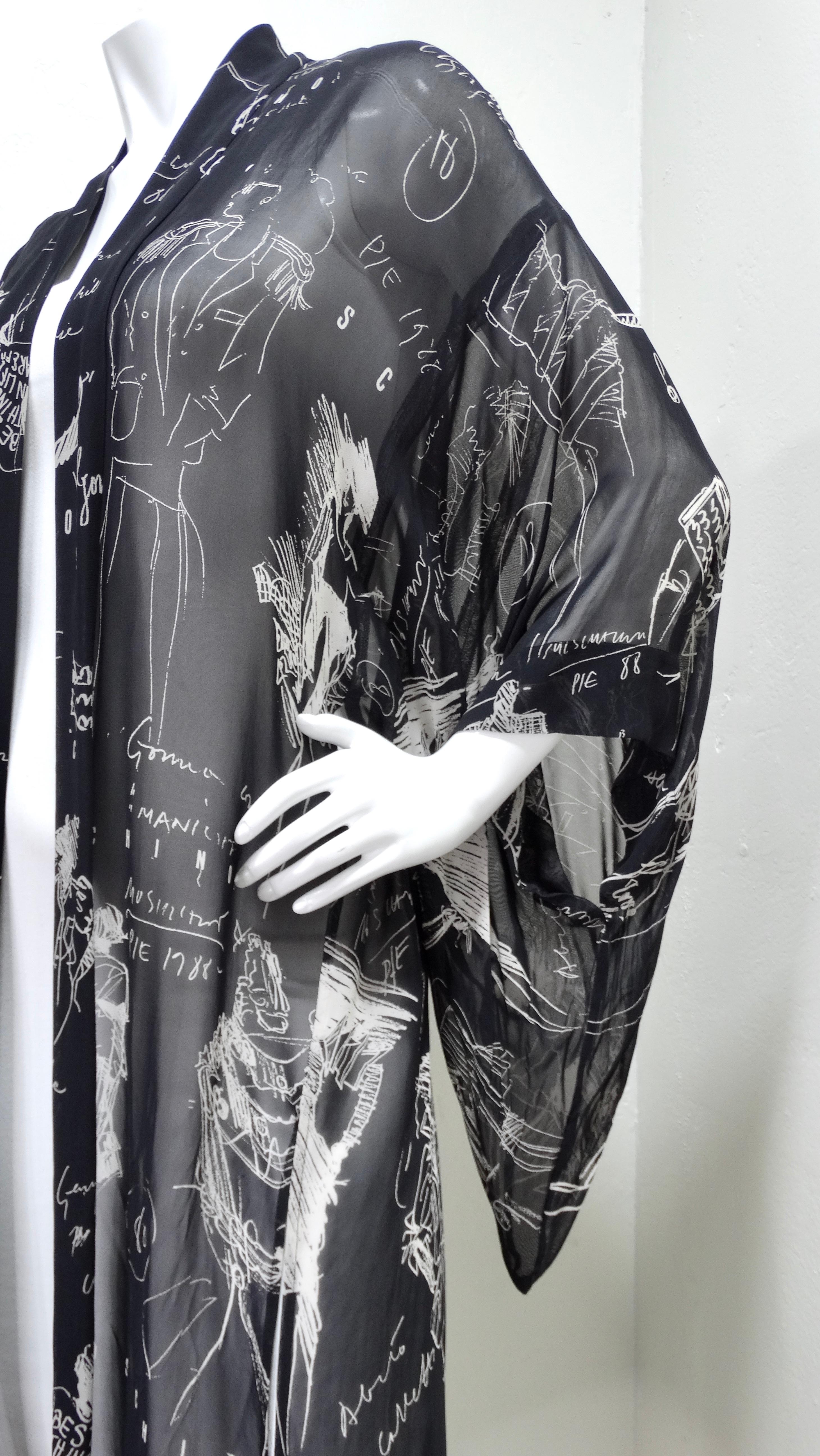 Moschino Graphic Organza Duster For Sale at 1stDibs | organza duster ...