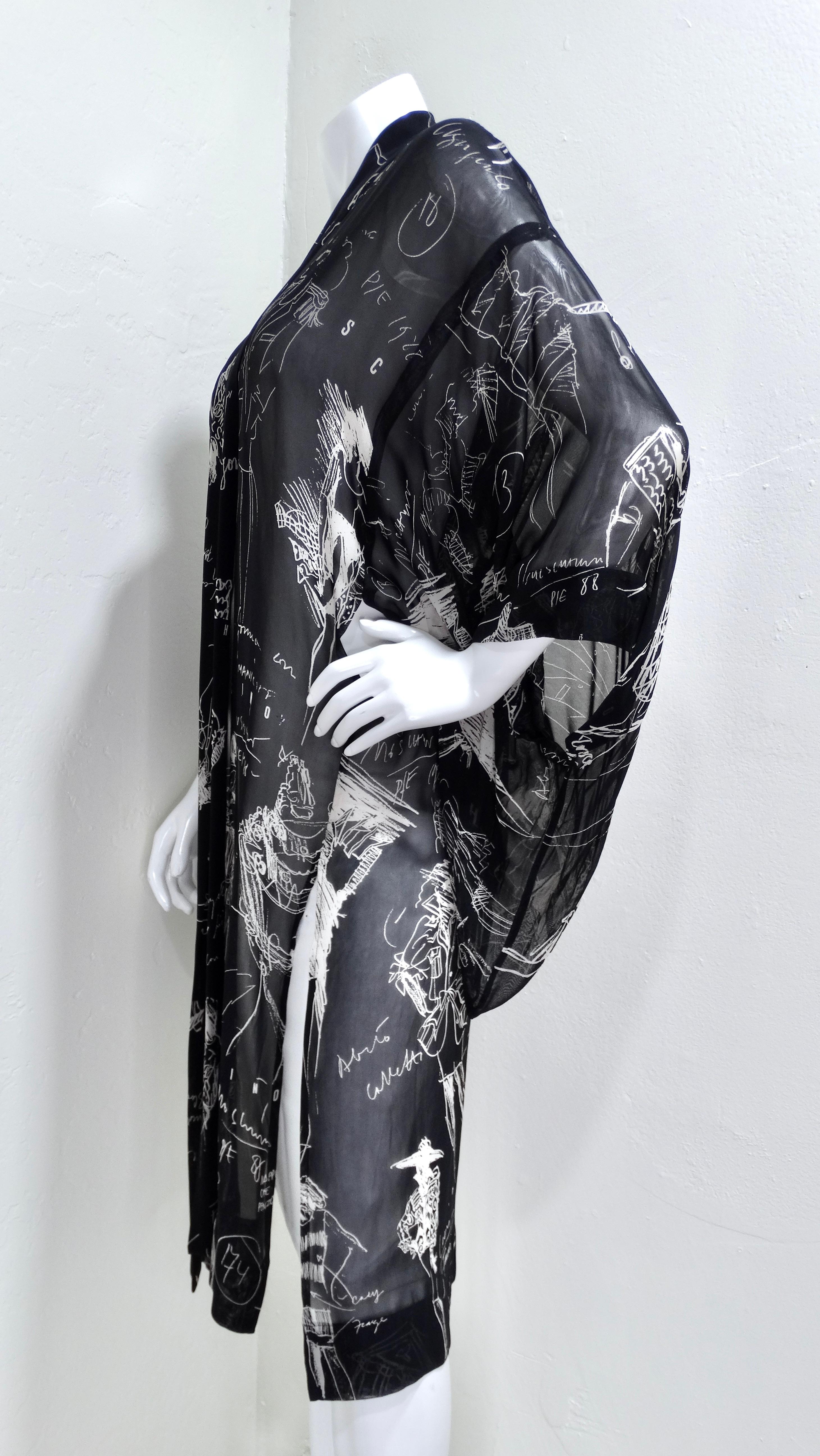 Moschino Graphic Organza Duster For Sale at 1stDibs | organza duster ...