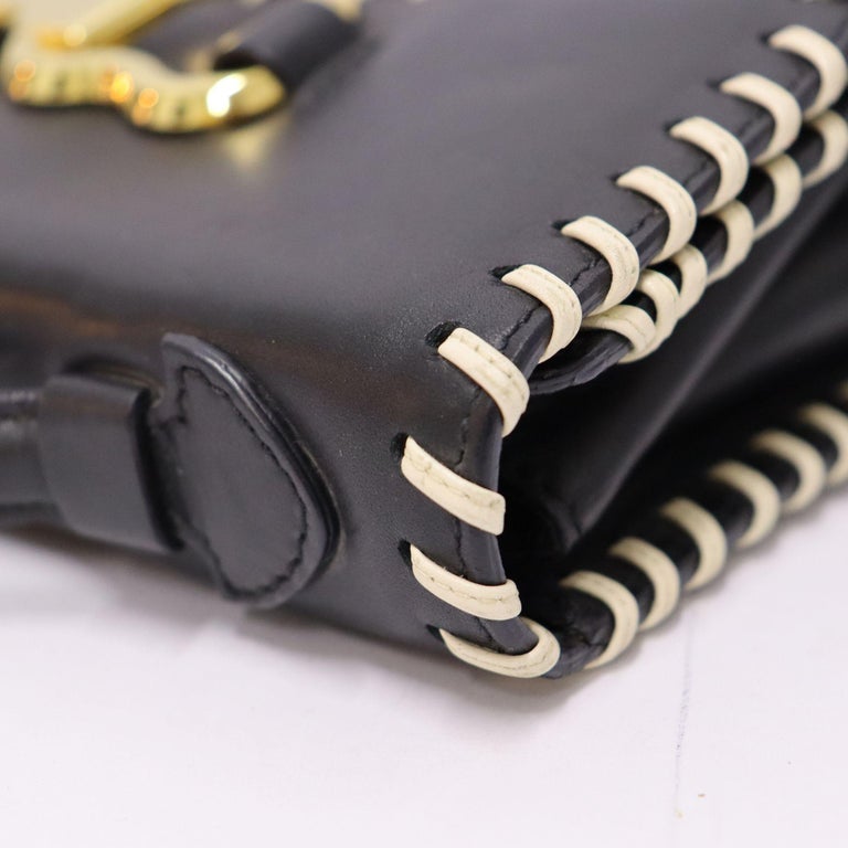 Moschino Hear Horse-Bit Handle Bag For Sale at 1stDibs