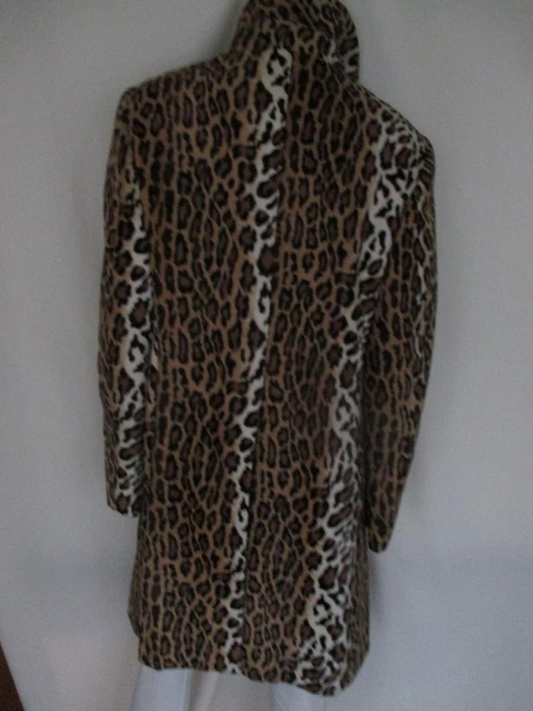 Moschino Leopard print coat at 1stDibs
