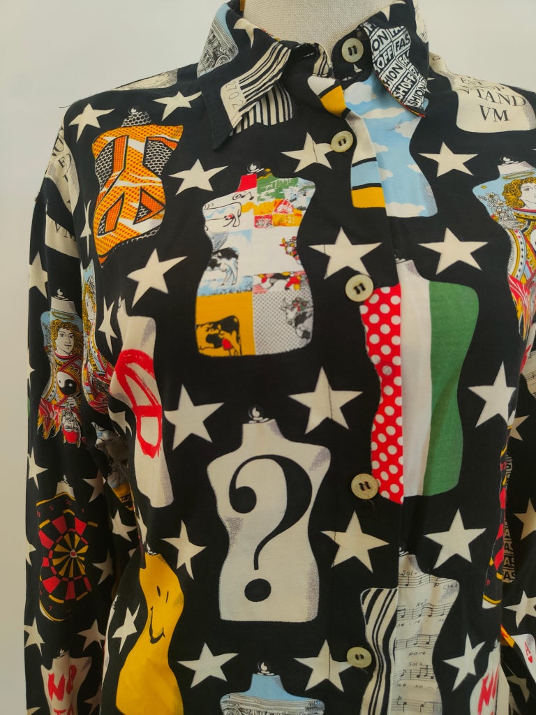 Moschino multicoloured iconic shirt For Sale at 1stDibs