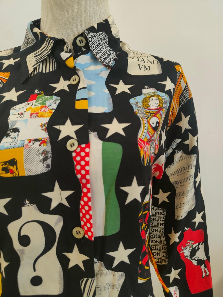 Moschino multicoloured iconic shirt For Sale at 1stDibs