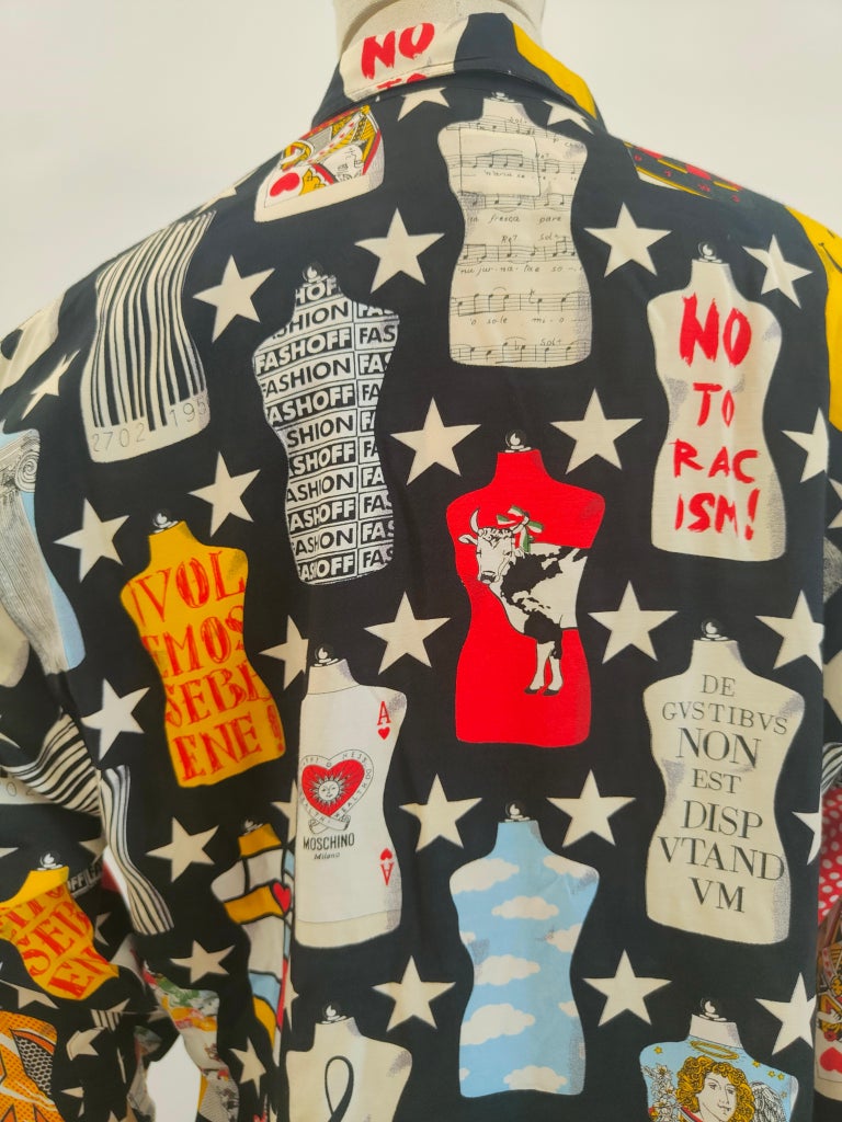 Moschino multicoloured iconic shirt For Sale at 1stDibs