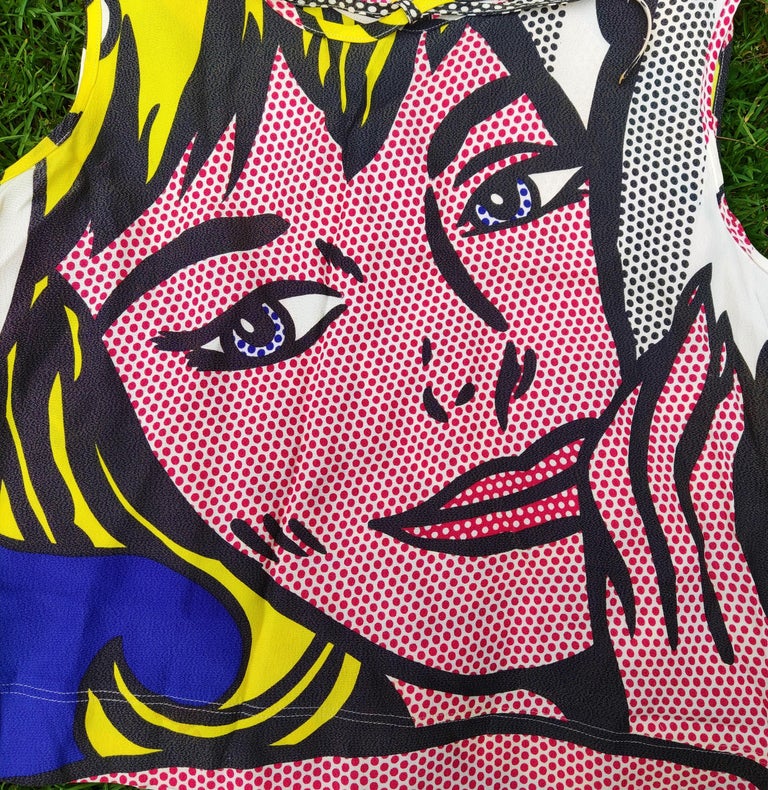 Moschino Pop Art Roy Comics Lichtenstein Spring Summer 1991 Runway Top ...