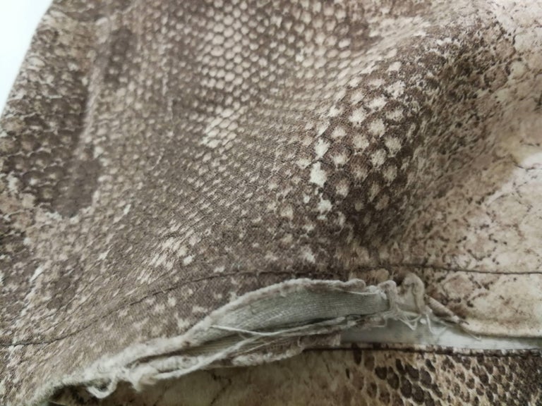 Moschino python stamp Trousers at 1stDibs