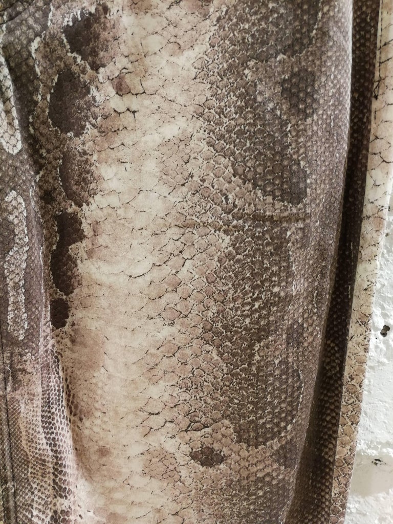 Moschino python stamp Trousers at 1stDibs