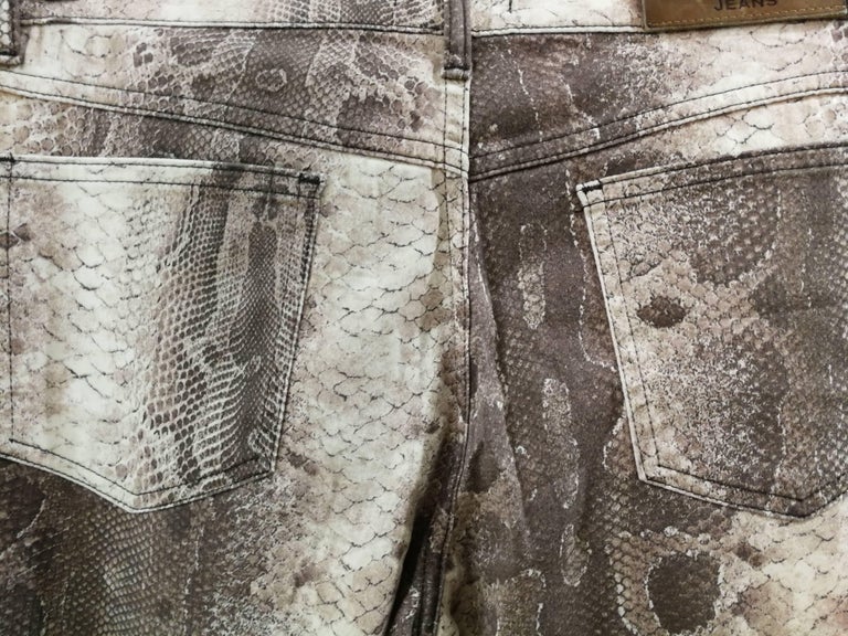 Moschino python stamp Trousers at 1stDibs