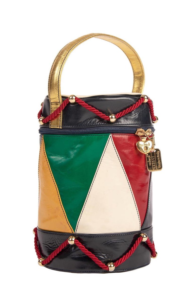 MOSCHINO Redwall Drum Novelty Top Handle Bag, late 1980s/early 1990s ...
