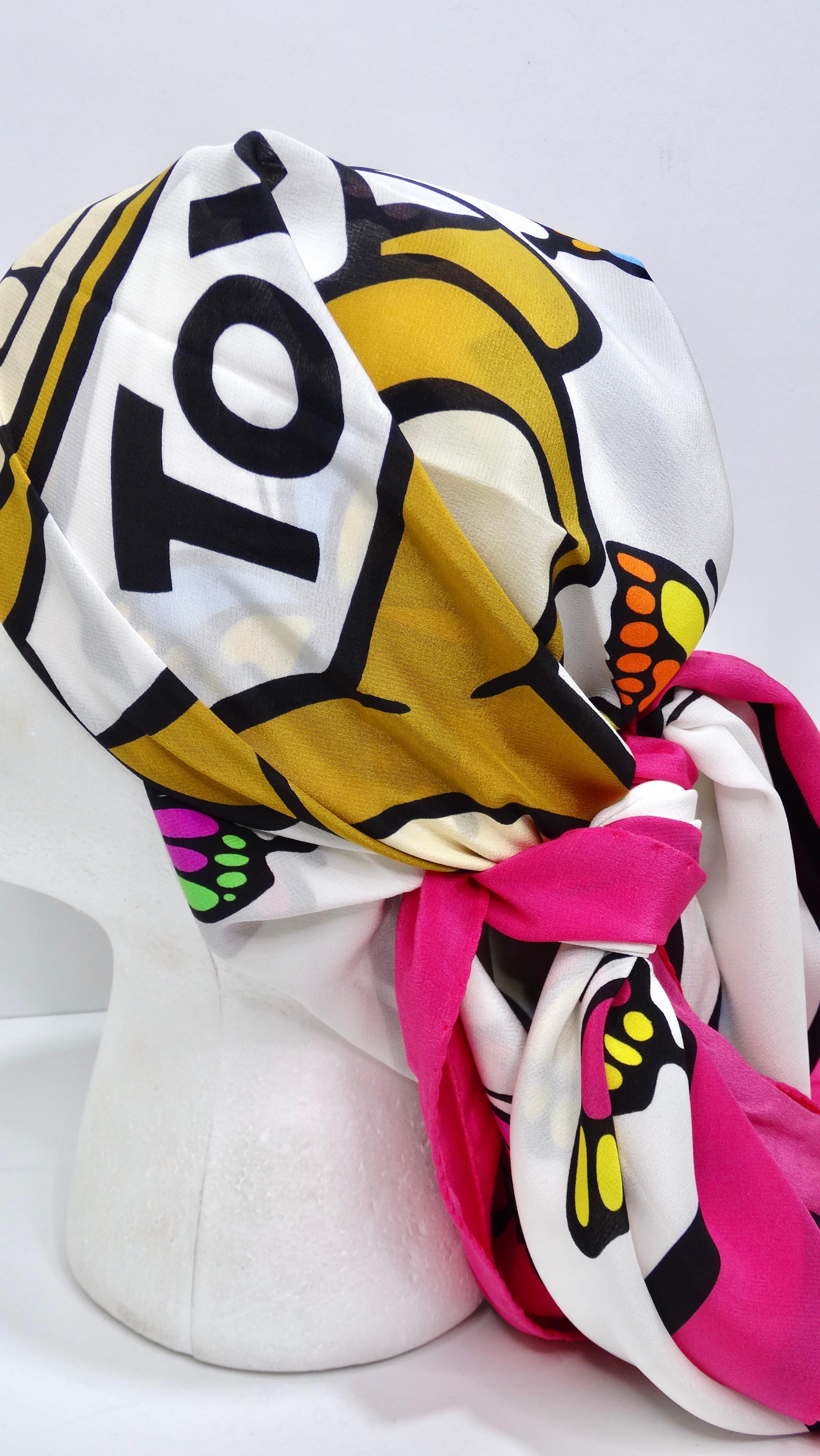 MOSCHINO Silk Scarf TOY BEAR w/Butterflies For Sale at 1stDibs ...