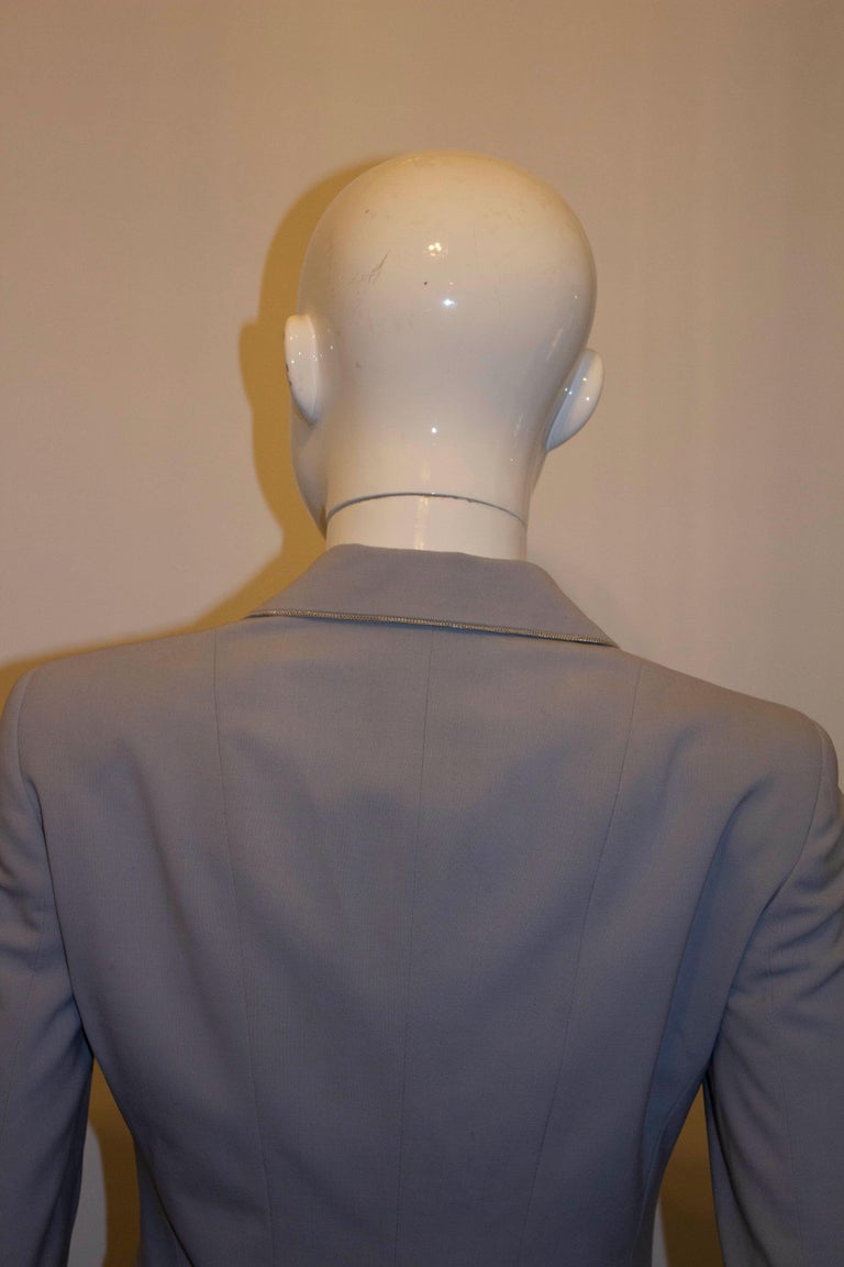 Moschino Sky Blue Skirt Suit For Sale at 1stDibs