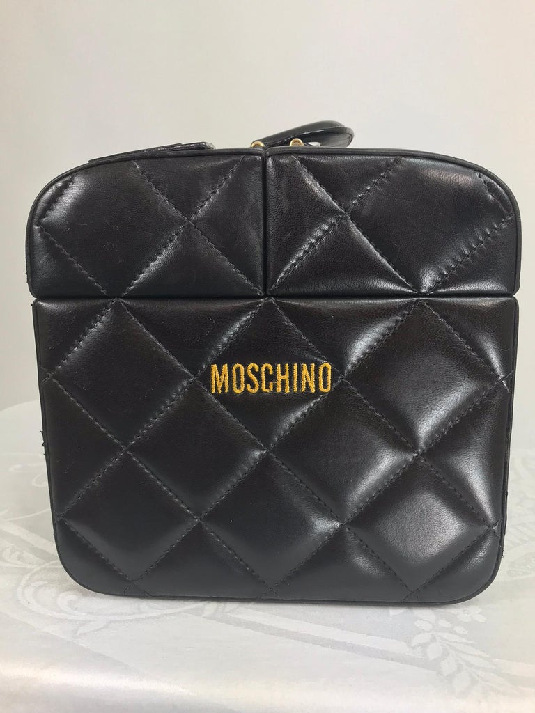 Moschino Tool Box Very Rare Train Case Red Wall 1980s at 1stDibs