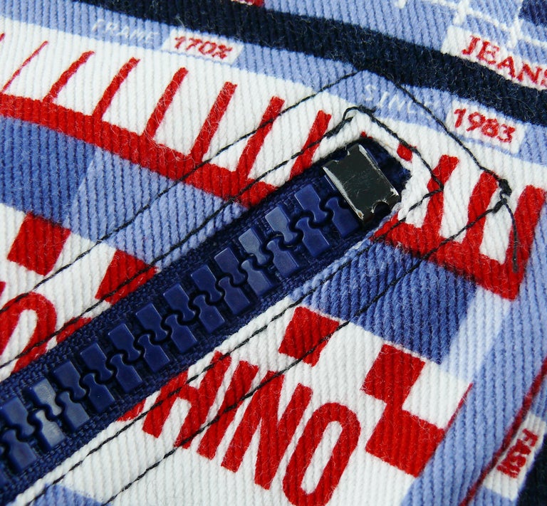 Moschino Vintage 1990s TV Screen Print Jacket US Size 32 at 1stDibs