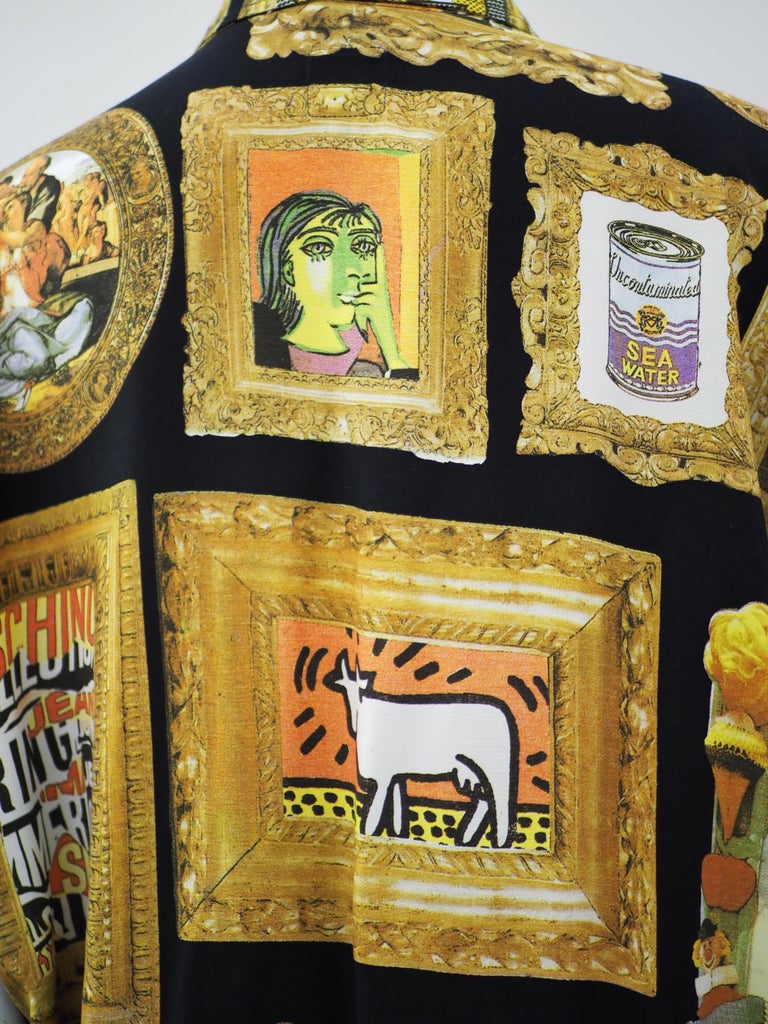 Moschino Vintage Iconic Frame shirt For Sale at 1stDibs