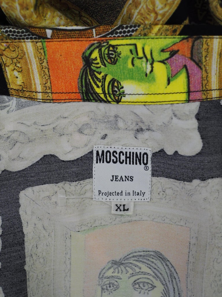 Moschino Vintage Iconic Frame shirt For Sale at 1stDibs