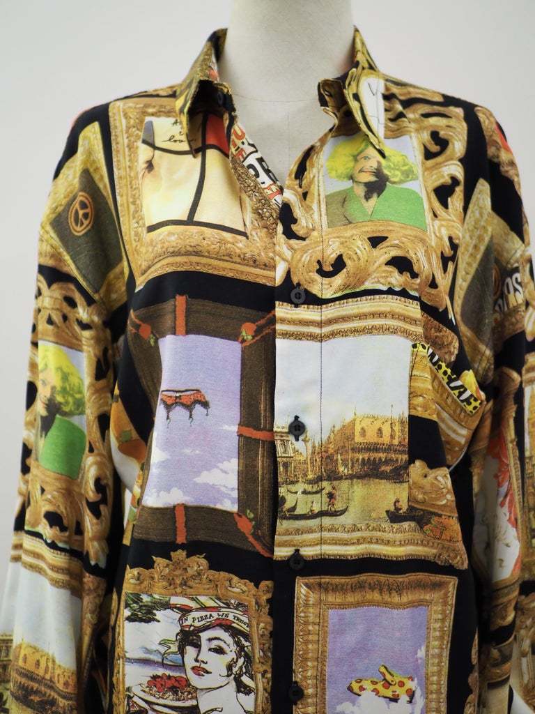 Moschino Vintage Iconic Frame shirt For Sale at 1stDibs