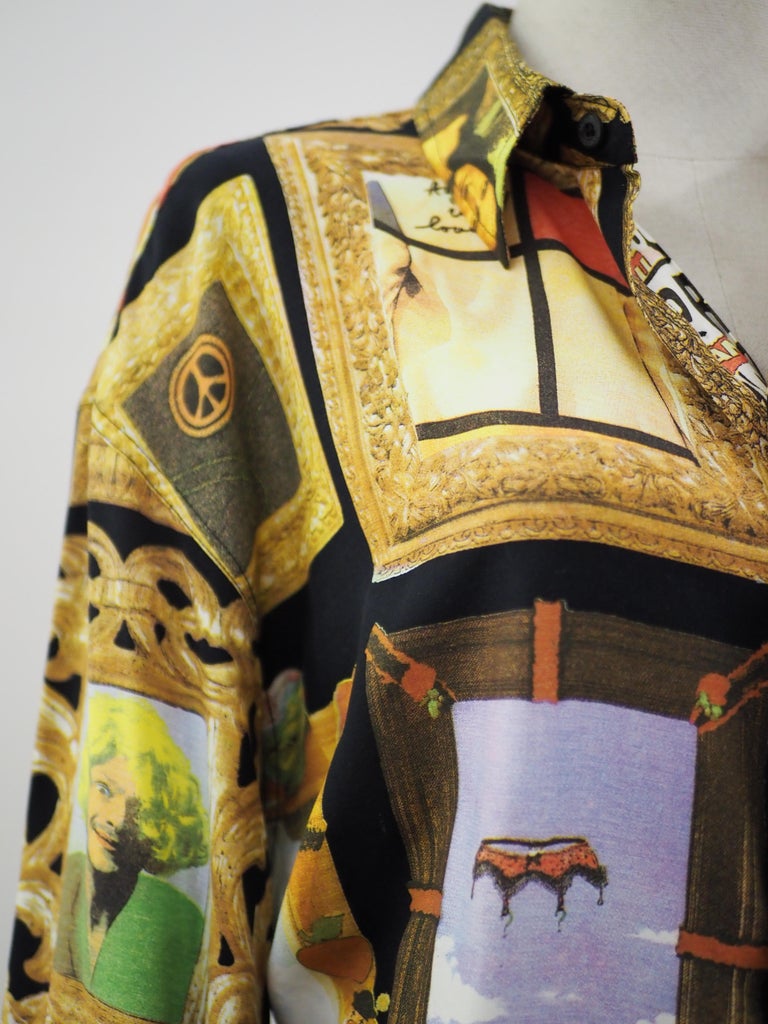 Moschino Vintage Iconic Frame shirt For Sale at 1stDibs