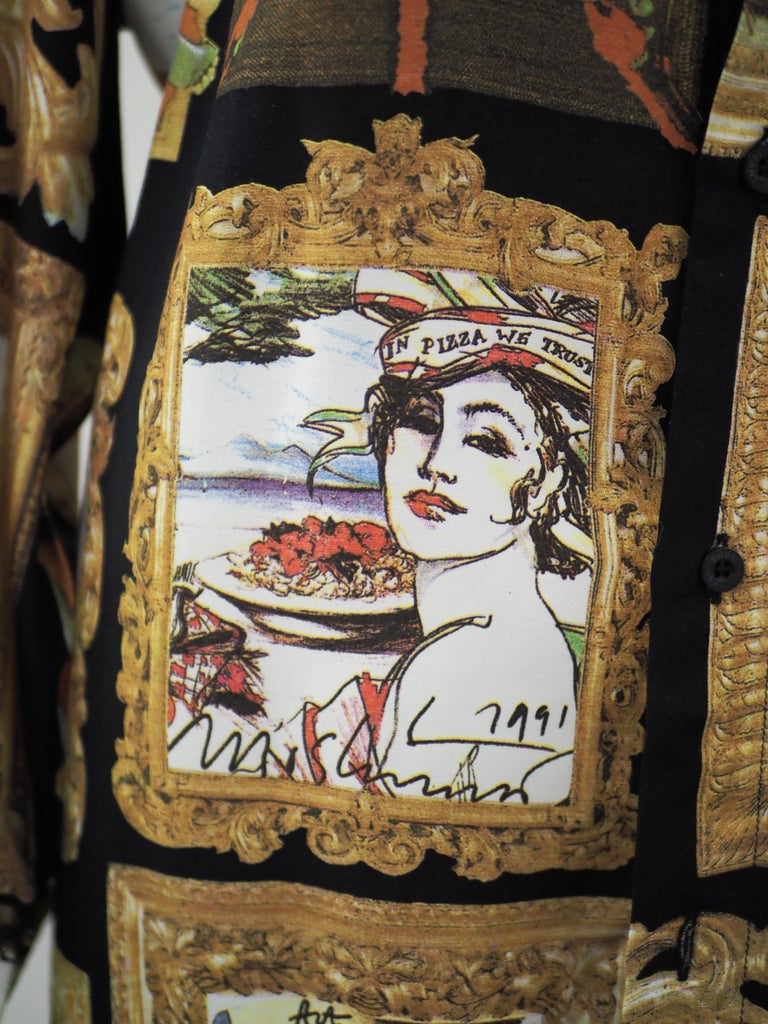 Moschino Vintage Iconic Frame shirt For Sale at 1stDibs