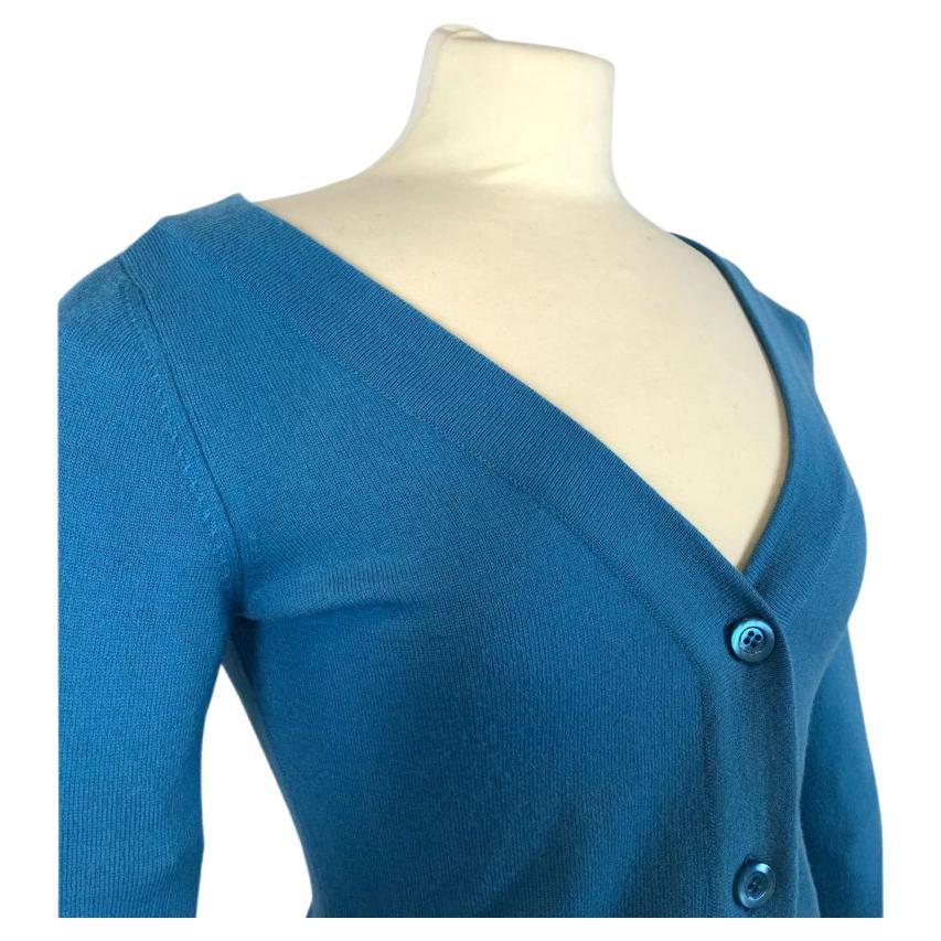 1970s Mary Quant Cobalt Blue Sweater (s) at 1stDibs