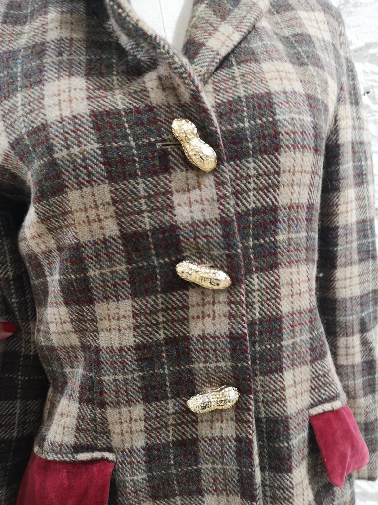Moschino wool nuts jacket at 1stDibs