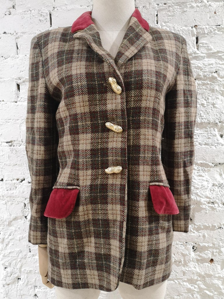 Moschino wool nuts jacket at 1stDibs