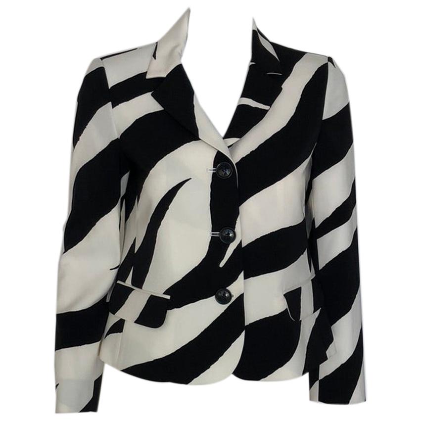 MOSCHINO Zebra blazer For Sale at 1stDibs