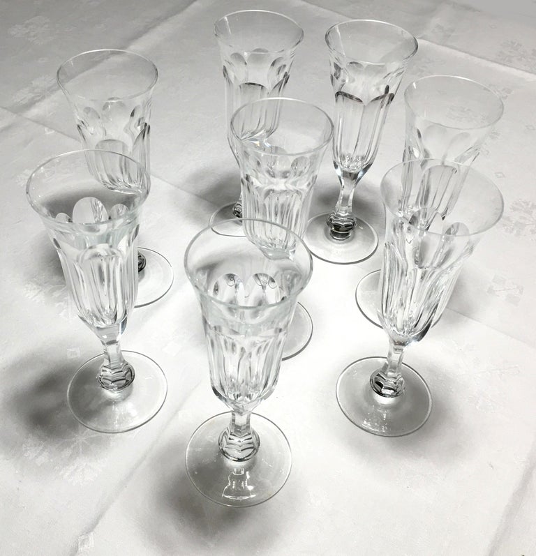 Moser Champagne Glasses Art Nouveau Hand Blown, Lady Hamilton by Moser ...