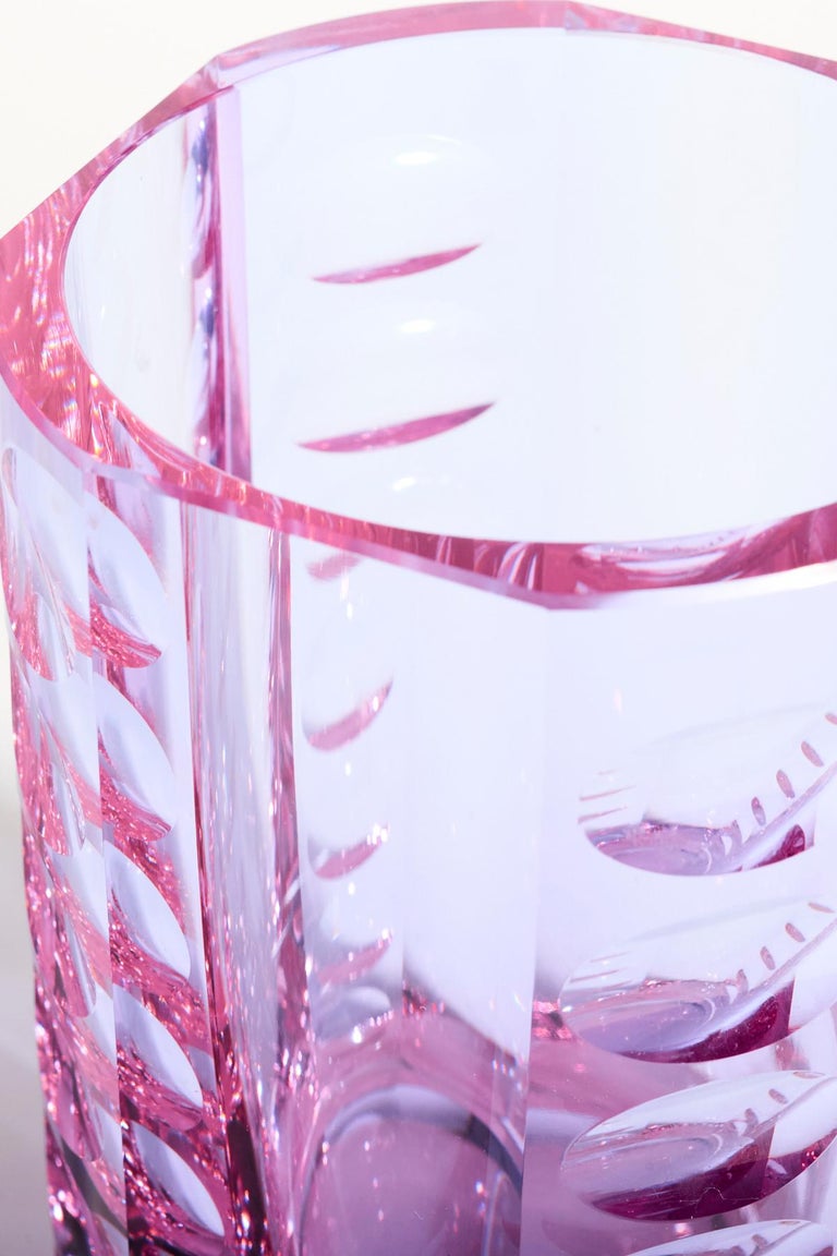 Moser Glass Vase For Sale at 1stDibs