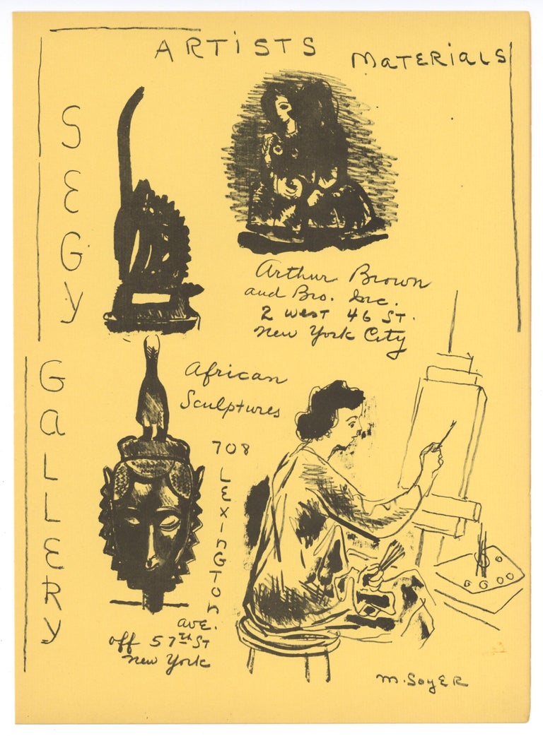 Moses Soyer - original lithograph For Sale at 1stDibs