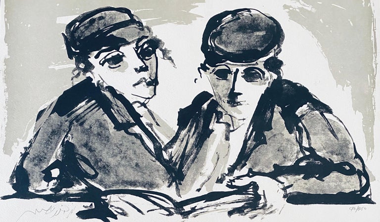 Moshe Bernstein - Polish Israeli Artist Expressionist Hand Signed ...
