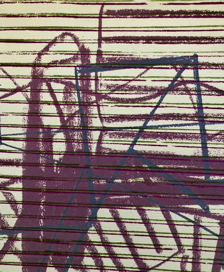 Moshe Kupferman - Abstract Jerusalem Silkscreen Lithograph Moshe ...