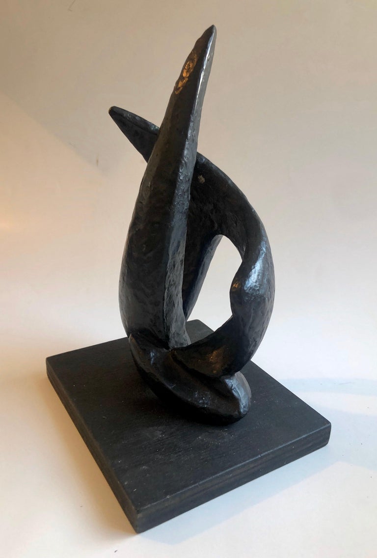 Moshe Ziffer - Abstract Israeli Bronze Modernist Sculpture at 1stDibs