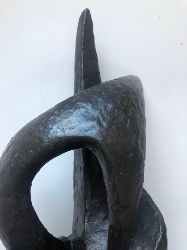 Moshe Ziffer - Abstract Israeli Bronze Modernist Sculpture at 1stDibs